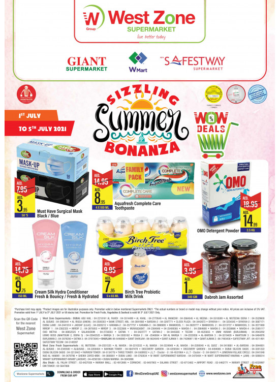 Summer Deals from West Zone until 5th July - West Zone UAE Offers ...