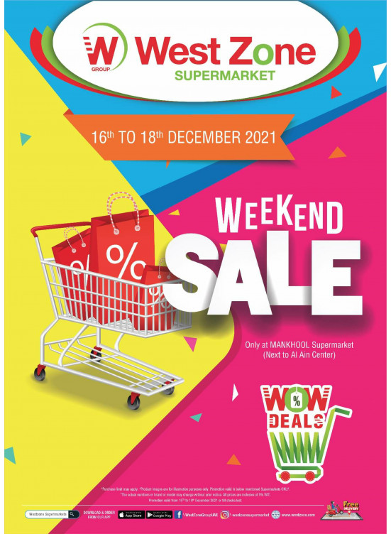 Weekend Sale from West Zone until 19th December - West Zone UAE Offers ...