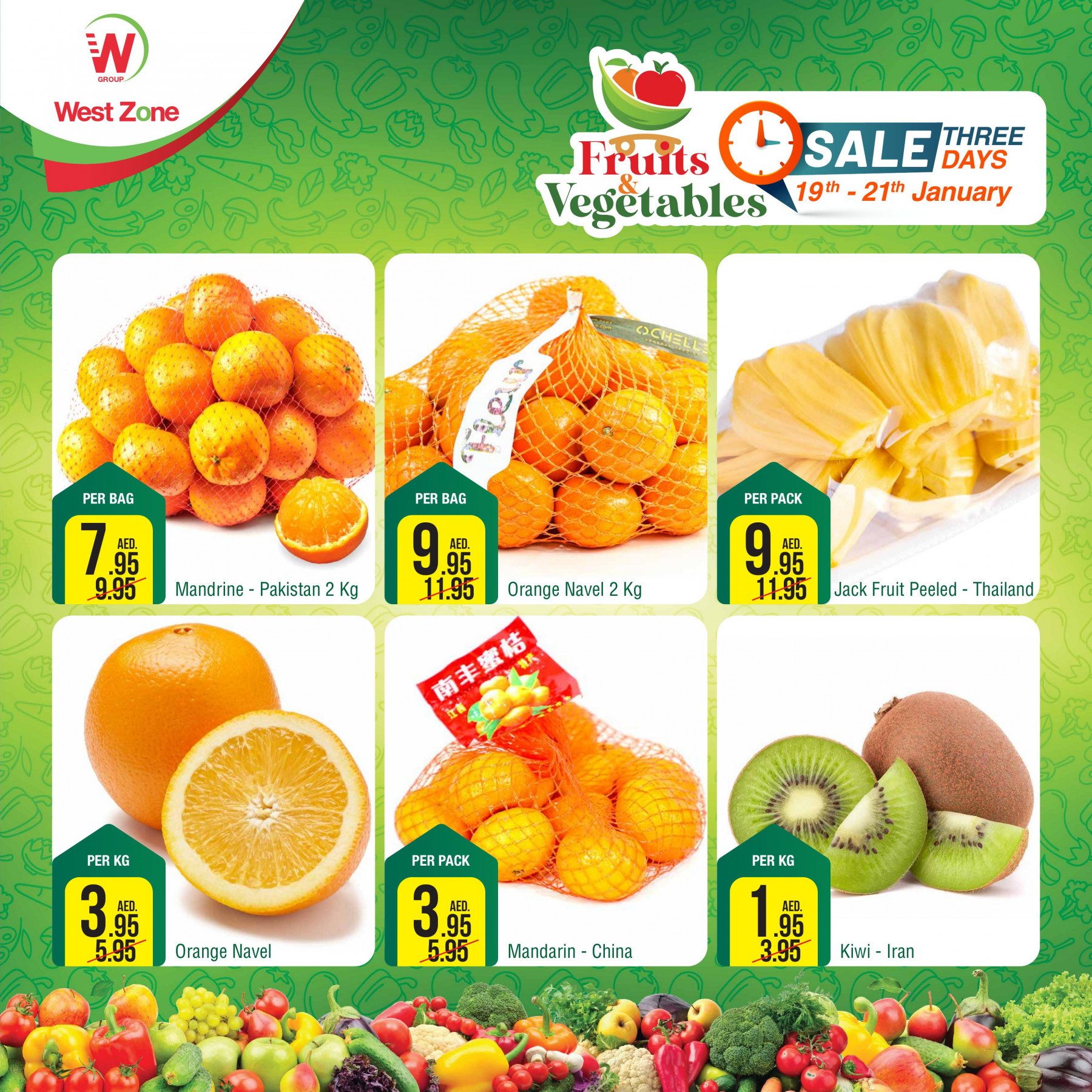 Fruits & Vegetables Offers from West Zone until 21st January - West ...