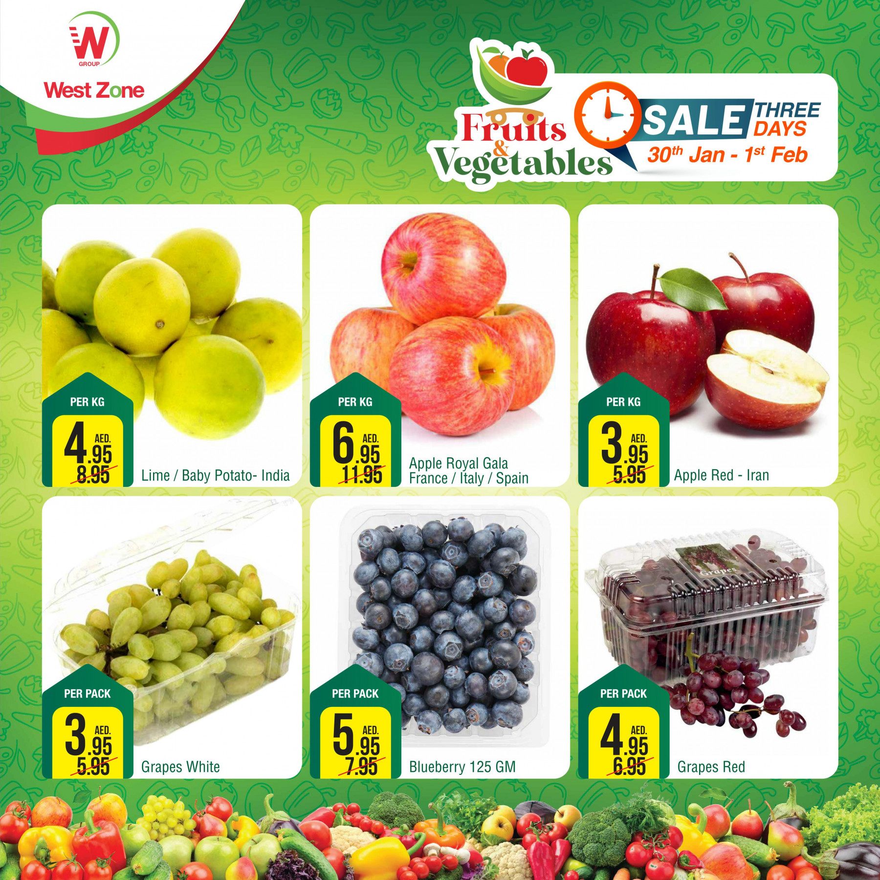 Fruits & Vegetables Offers from West Zone until 1st February - West ...
