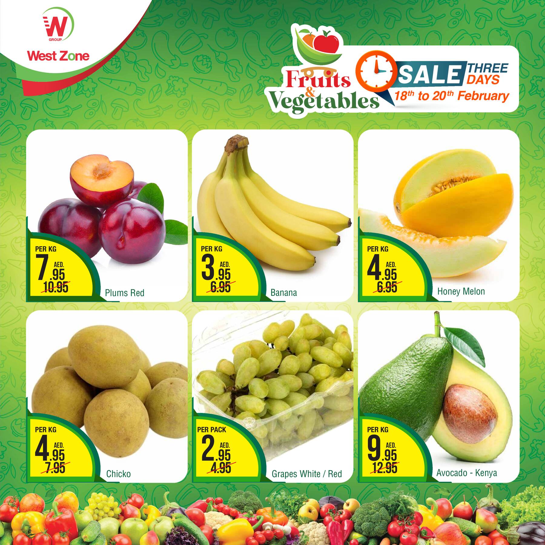 Fruits & Vegetables Offers from West Zone until 20th February - West ...