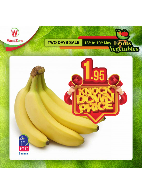 Fruits & Vegetables Offers from West Zone until 19th May - West Zone ...