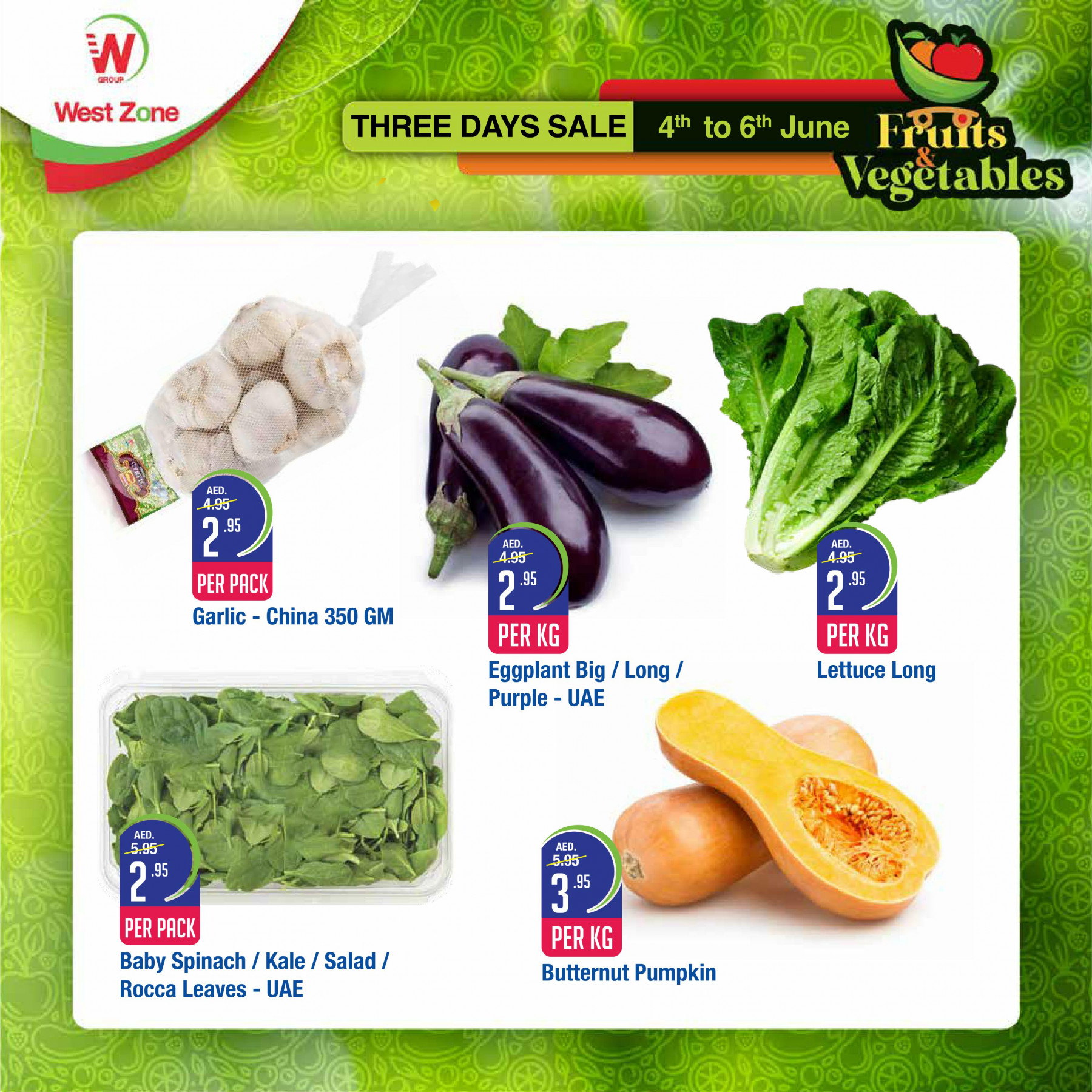 Fruits & Vegetables Offers from West Zone until 6th June - West Zone ...