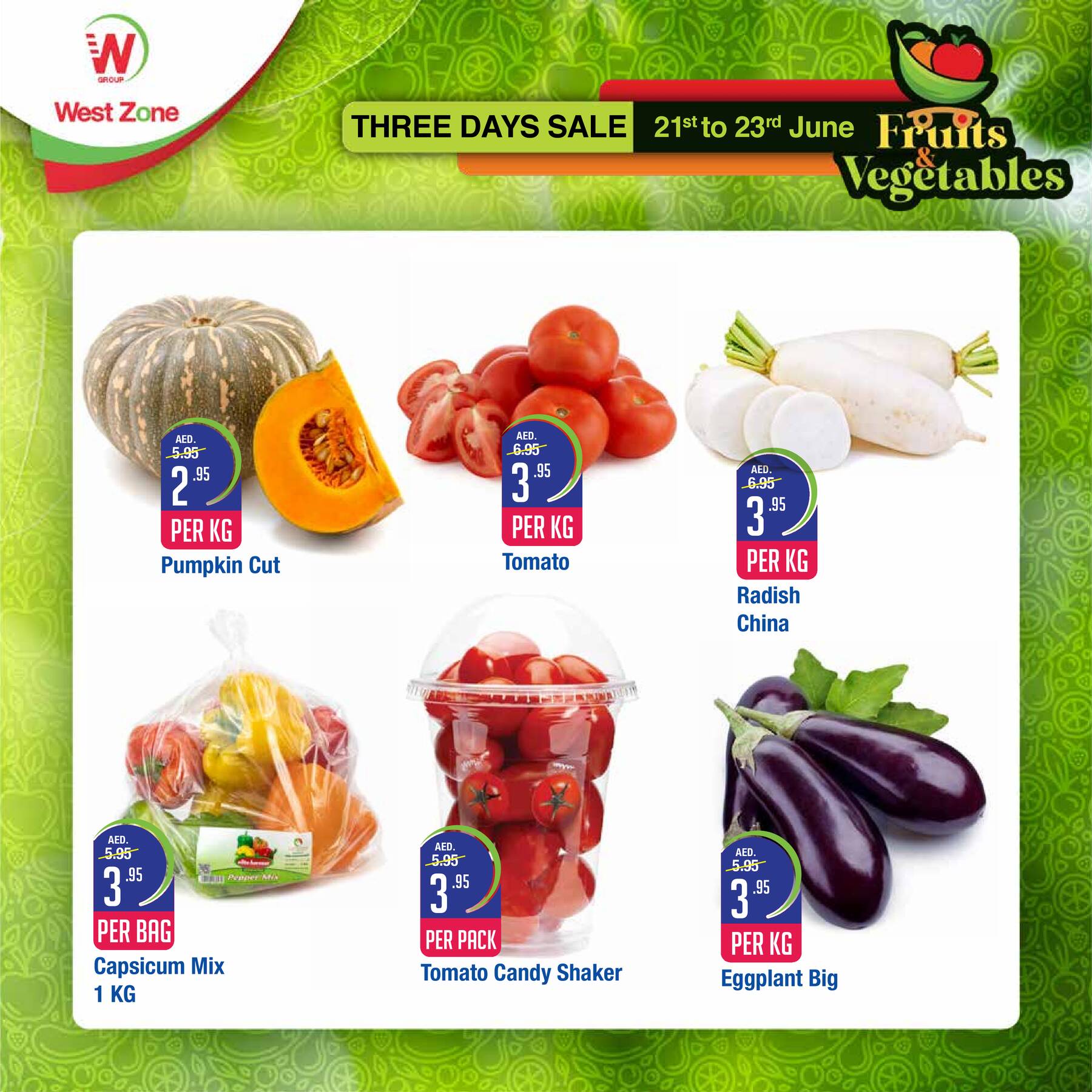 Fruits & Vegetables Offers from West Zone until 23rd June - West Zone ...