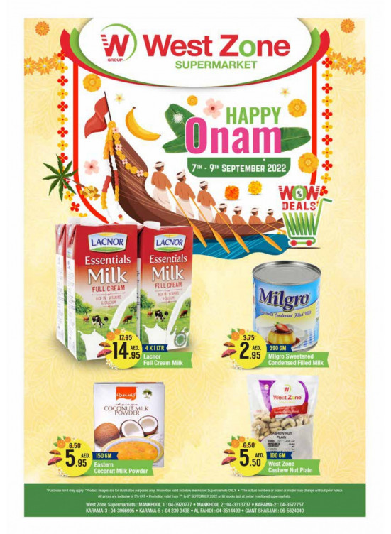 Happy Deals from West Zone until 9th September - West Zone UAE Offers ...