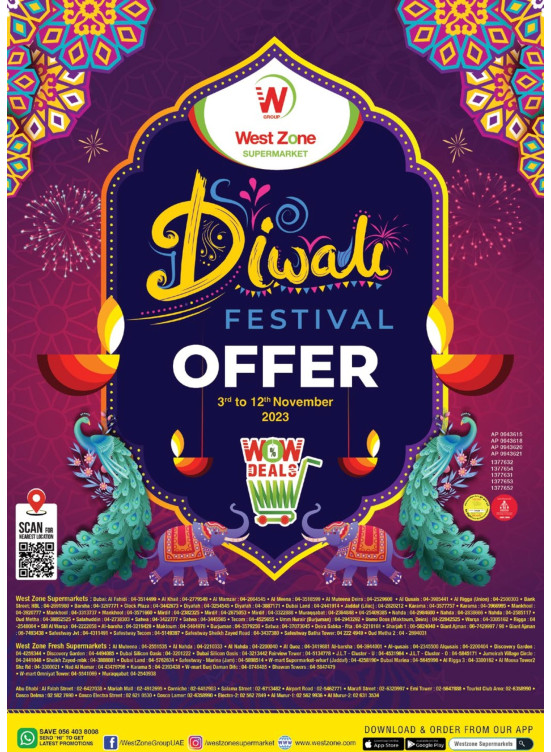 Diwali Offers from West Zone until 12th November - West Zone UAE Offers ...