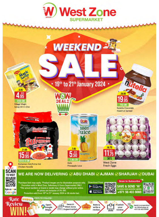 Weekend Sale from West Zone until 21st January - West Zone UAE Offers ...