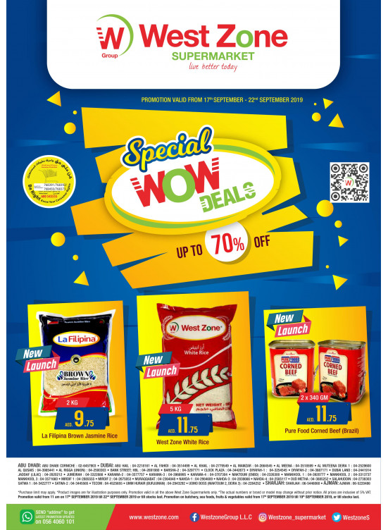 Special Wow Deals - Up To 70% Off from West Zone until 23rd September ...