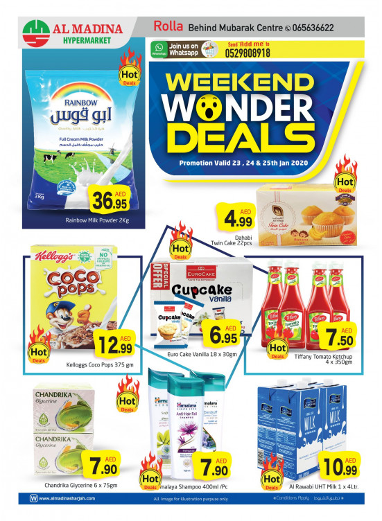 Weekend Wonder Deals - Rolla, Sharjah from Al Madina Hypermarket until ...