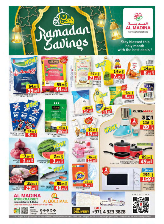 Ramadan Deals - Al Quoz, Dubai from Al Madina Hypermarket until 8th March - Al Madina ...