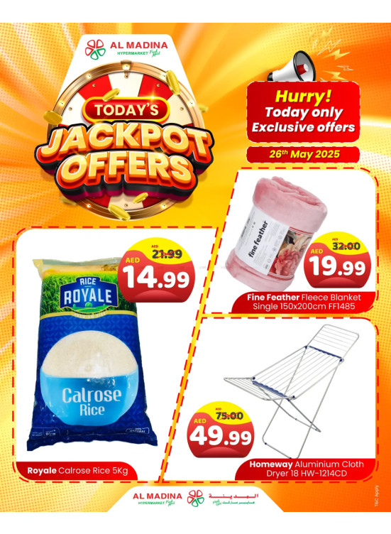 Today Jackpot Offers from Al Madina Hypermarket until 26th May - Al ...
