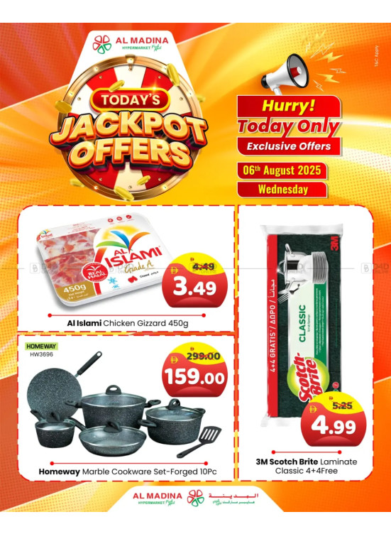 Today Jackpot Offers from Al Madina Hypermarket until 6th August - Al ...