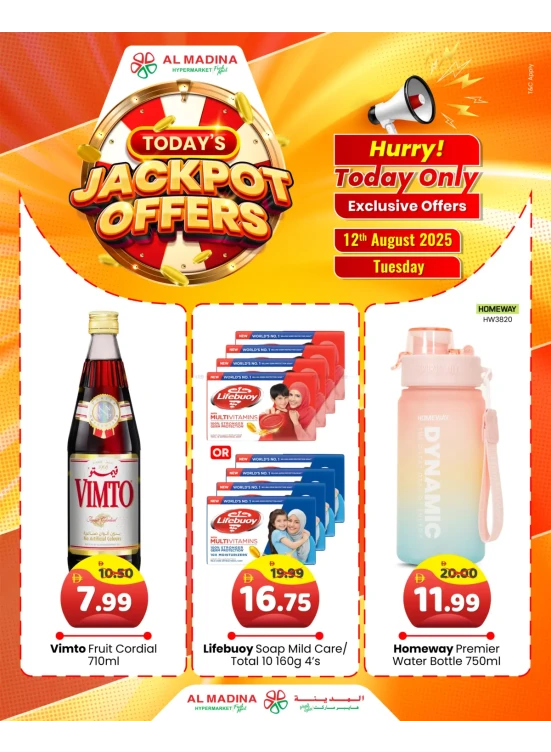 Today Jackpot Offers from Al Madina Hypermarket until 12th August - Al ...