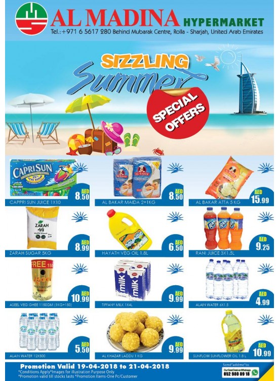 Sizzling Summer Special Offers - Rolla, Sharjah Branch from Al Madina ...