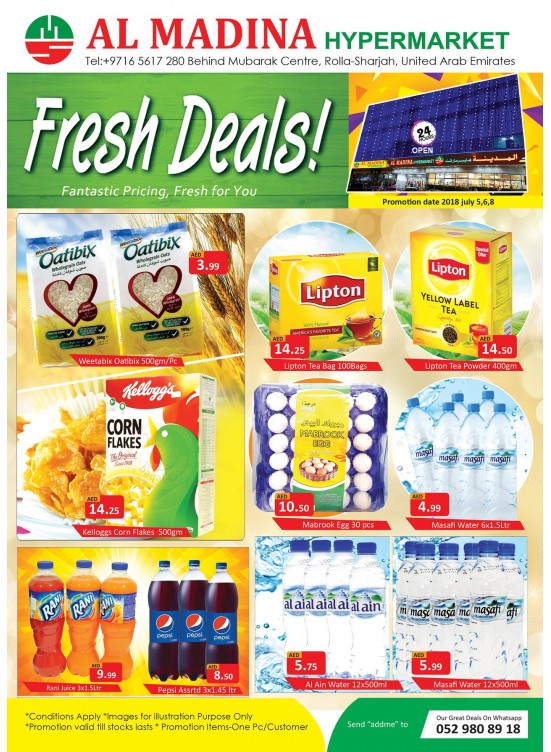Fresh Deals - Rolla, Sharjah from Al Madina Hypermarket until 9th July ...