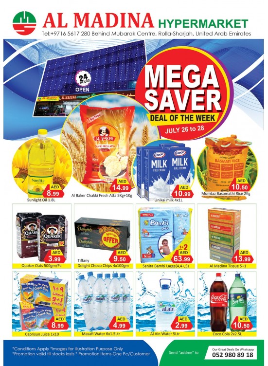 Mega Savers - Rolla, Sharjah from Al Madina Hypermarket until 29th July ...