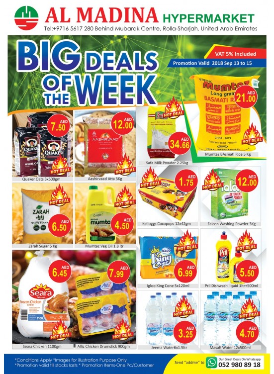 Big Deals of The Week - Rolla, Sharjah from Al Madina Hypermarket until ...