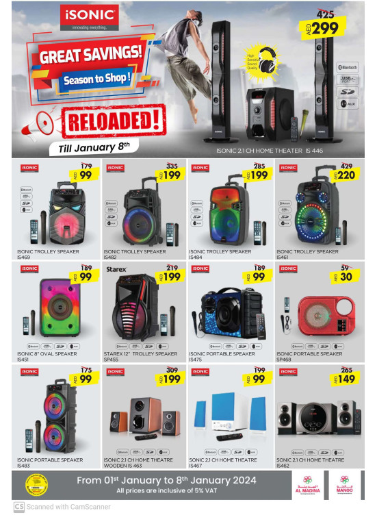 ISONIC Great Savings from Al Madina Hypermarket until 8th January - Al ...