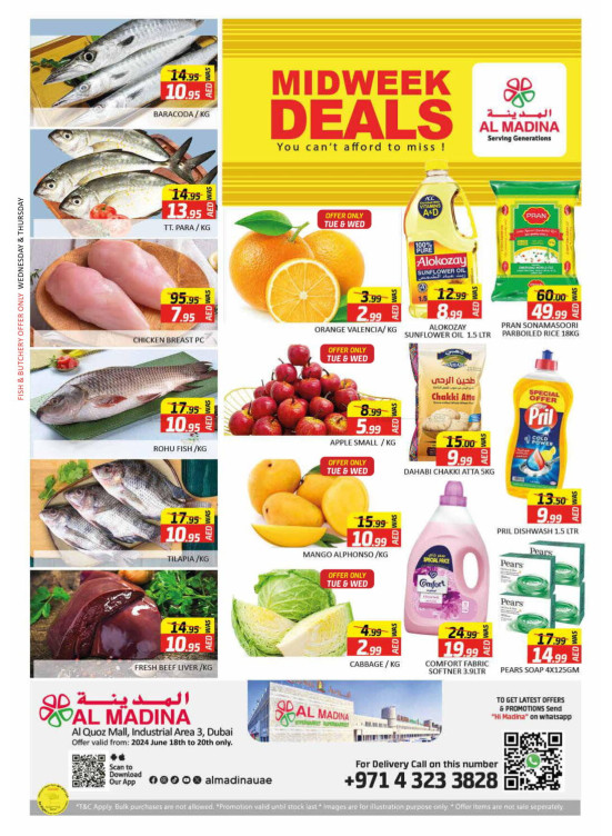 Midweek Deals - Al Quoz, Dubai from Al Madina Hypermarket until 20th June - Al Madina ...