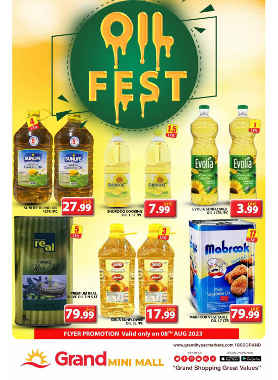 Oil Fest - Grand Mini Mall from Grand Hypermarket until 8th August - Grand Hypermarket UAE ...