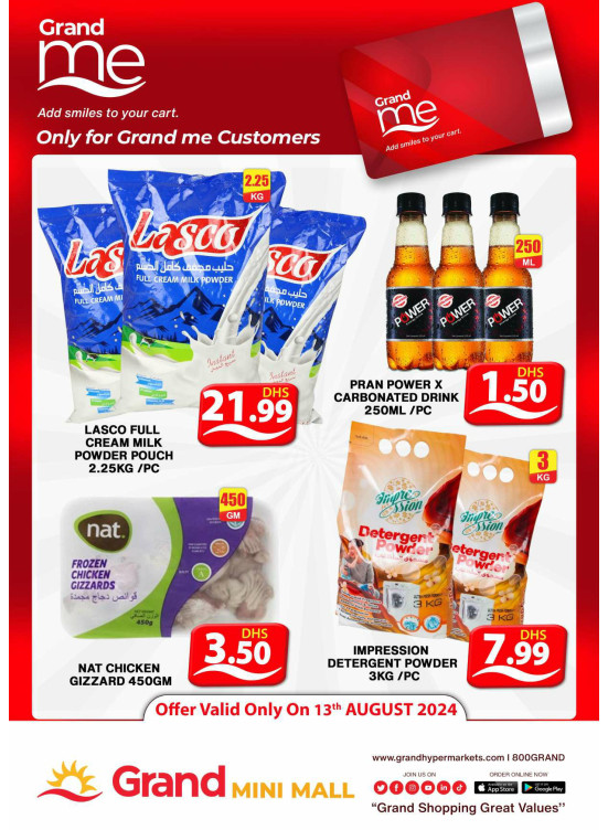 Grand Me Deals - Grand Mini Mall from Grand Hypermarket until 13th August - Grand Hypermarket ...