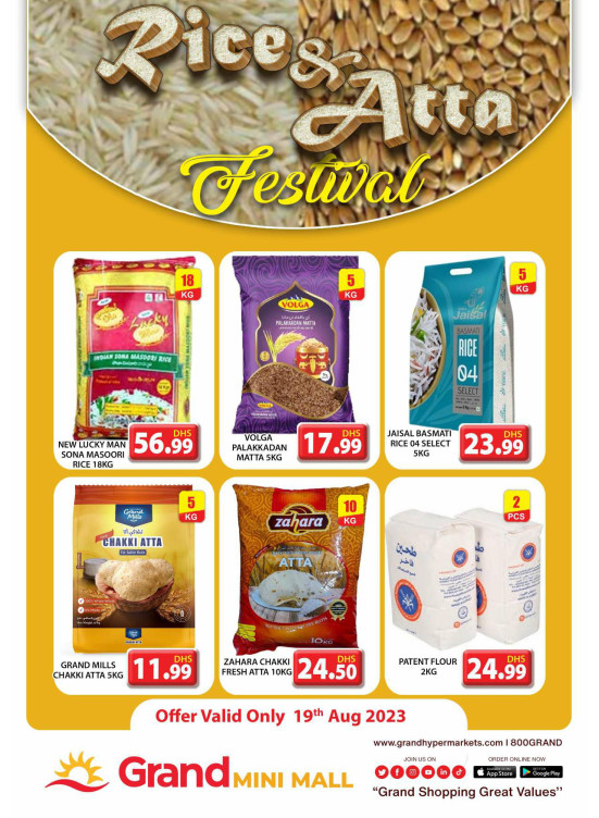 Rice & Atta Festival - Grand Mini Mall from Grand Hypermarket until ...