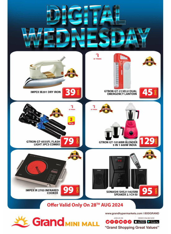 Digital Wednesday - Grand Mini Mall from Grand Hypermarket until 28th ...