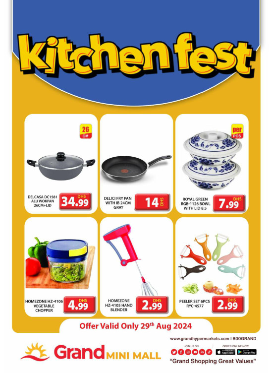 Kitchen Fest - Grand Mini Mall from Grand Hypermarket until 29th August - Grand Hypermarket UAE ...
