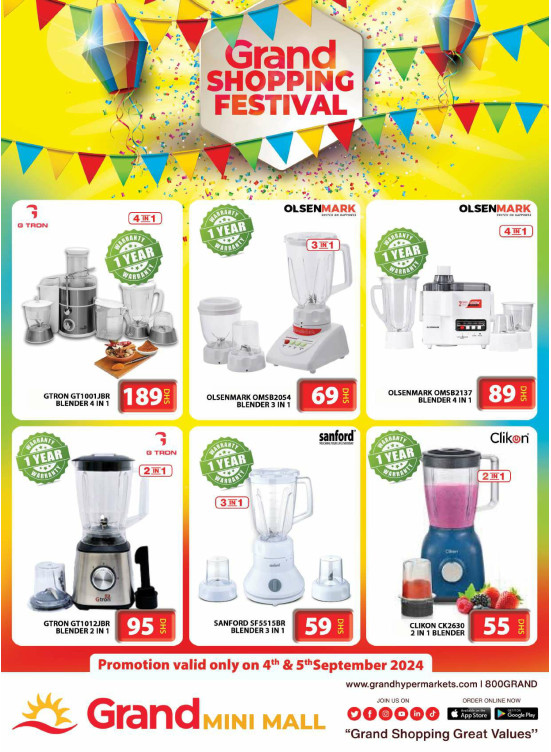Shopping Festival - Grand Mini Mall from Grand Hypermarket until 4th ...