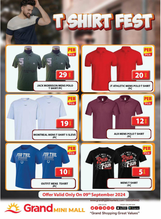 T-Shirt Fest - Grand Mini Mall from Grand Hypermarket until 9th September - Grand Hypermarket ...