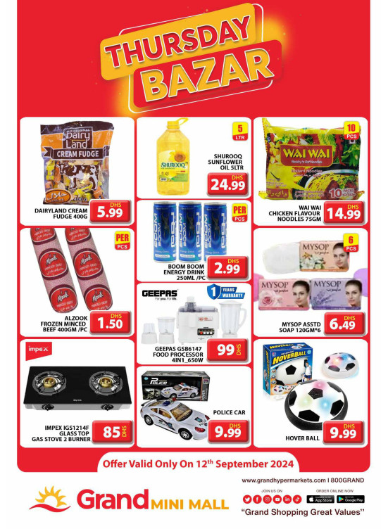 Thursday Bazar - Grand Mini Mall from Grand Hypermarket until 12th ...