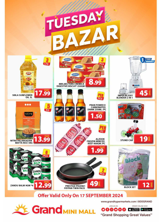 Tuesday Bazar - Grand Mini Mall from Grand Hypermarket until 17th ...