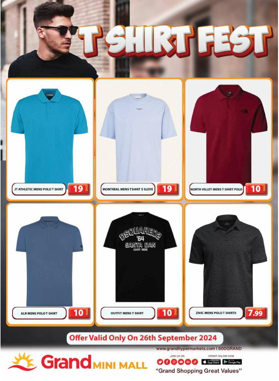 T-Shirt Fest - Grand Mini Mall from Grand Hypermarket until 26th September - Grand Hypermarket ...