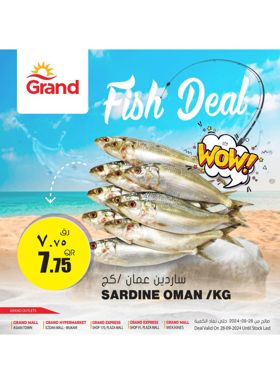 Fish Deal from Grand Hypermarket until 28th September - Grand ...