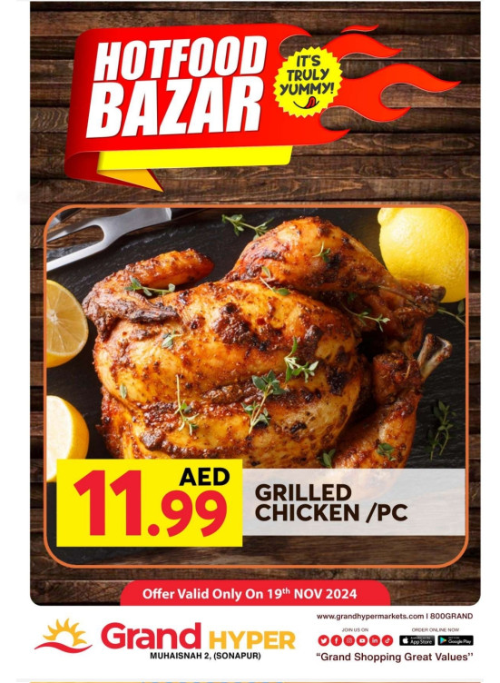 Hot Food Bazar - Grand Hyper Muhaisnah from Grand Hypermarket until 19th November - Grand ...