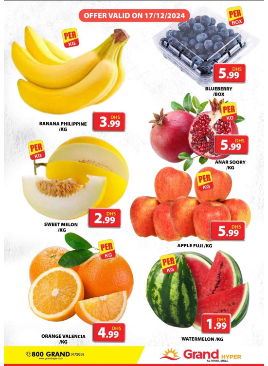 Fruitilicious Tuesday - Grand Hyper Al Khail Mall from Grand Hypermarket until 17th December ...