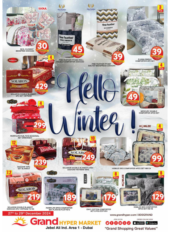 Hello Winter - Grand Hypermarket Jebel Ali from Grand Hypermarket until 29th December - Grand ...