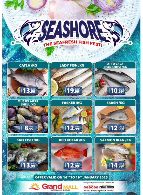 Seashore Fish Fest - Grand Mall Sharjah from Grand Hypermarket until ...