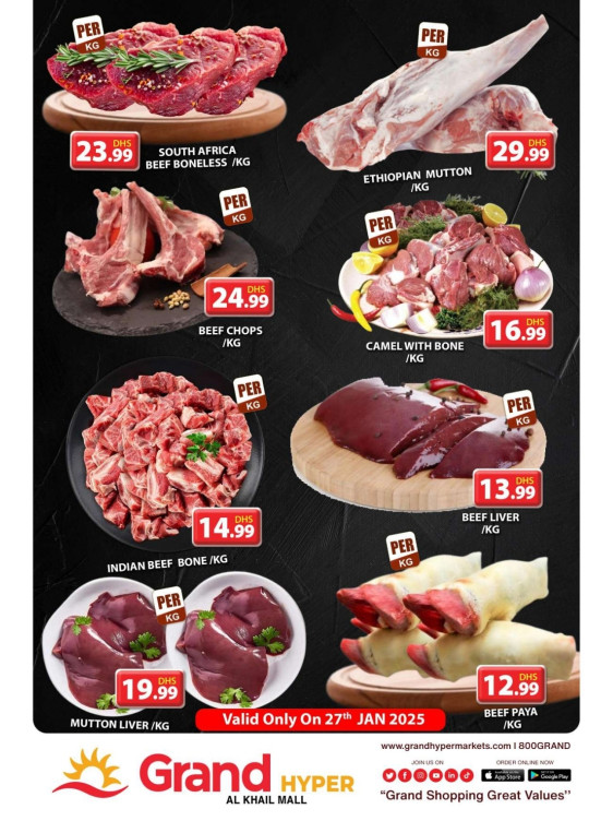 Meat Monday - Grand Hyper Al Khail Mall from Grand Hypermarket until ...