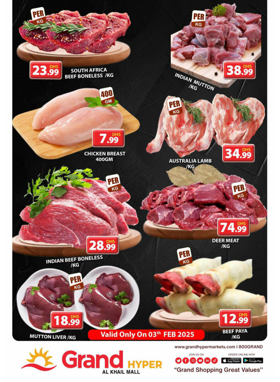 Meat Monday - Grand Hyper Al Khail Mall from Grand Hypermarket until ...