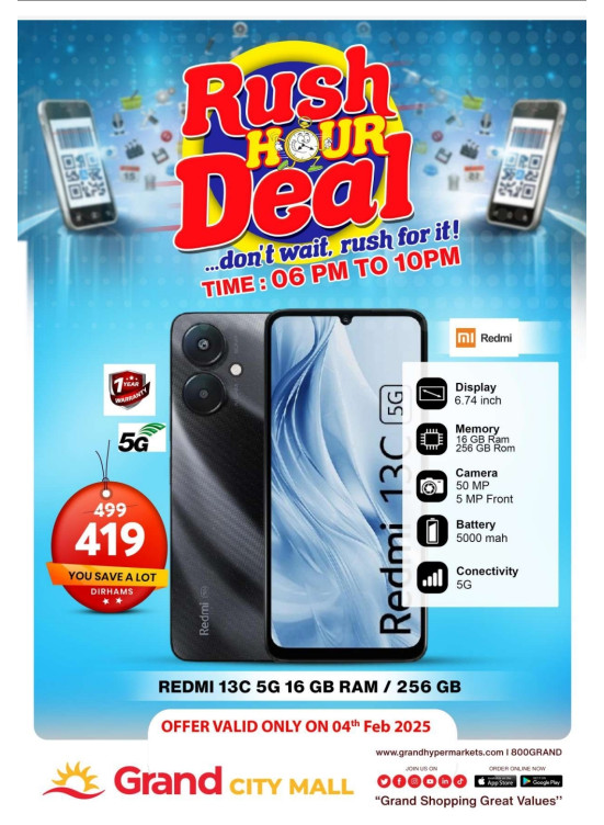 Rush Hour Deal - Grand City Mall from Grand Hypermarket until 4th ...