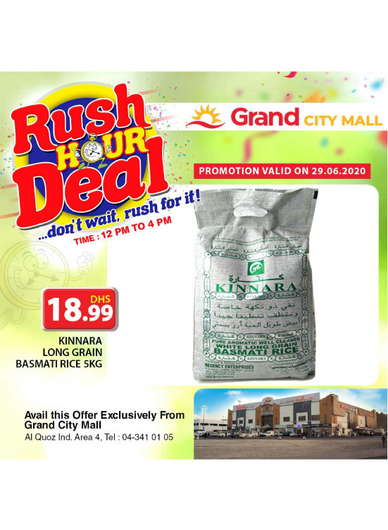 Rush Hour Deal - Grand City Mall from Grand Hypermarket until 29th June ...