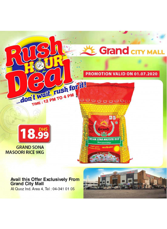 Rush Hour Deal - Grand City Mall from Grand Hypermarket until 1st July ...