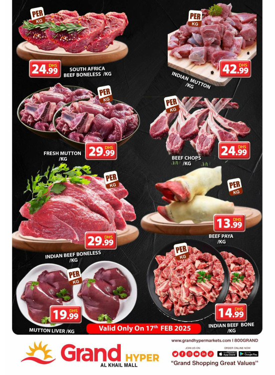 Meat Monday - Grand Hyper Al Khail Mall from Grand Hypermarket until ...