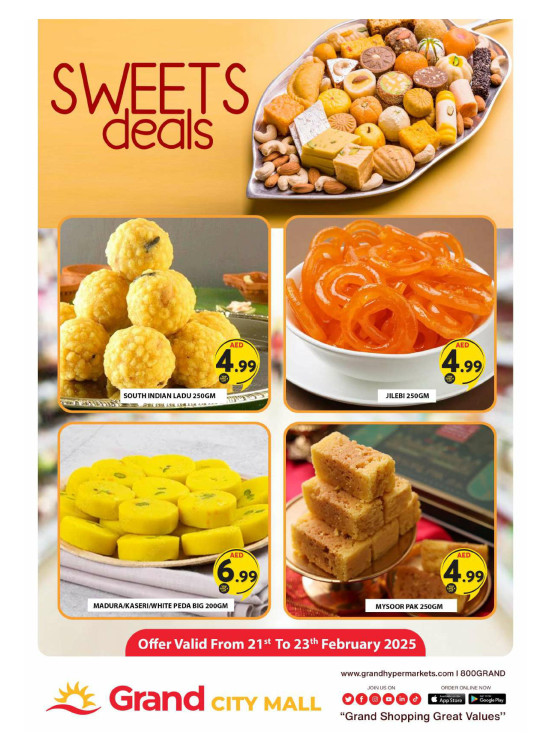 Sweets Deals - Grand City Mall from Grand Hypermarket until 22nd ...