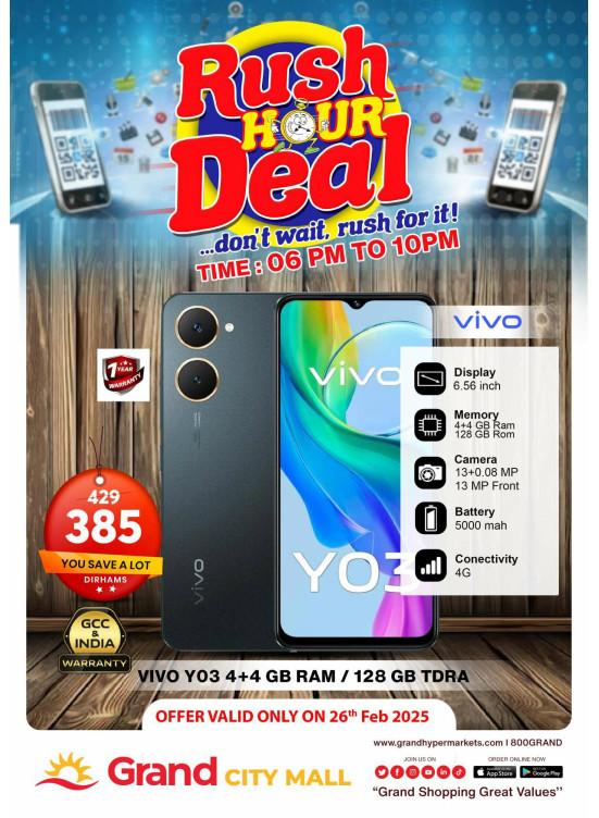Rush Hour Deal - Grand City Mall from Grand Hypermarket until 26th ...
