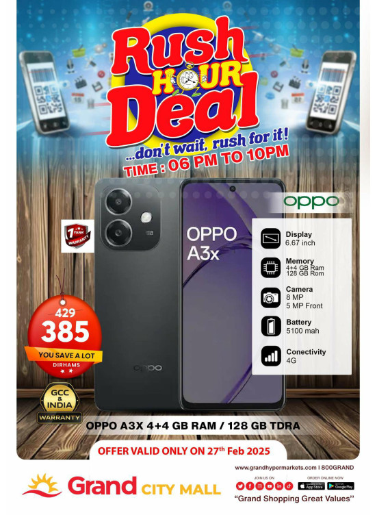 Rush Hour Deal - Grand City Mall from Grand Hypermarket until 27th ...