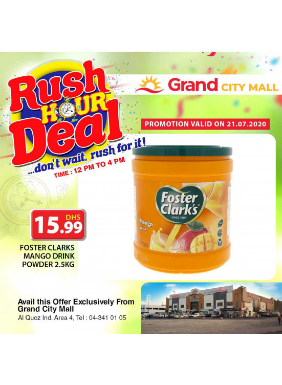 Rush Hour Deal - Grand City Mall from Grand Hypermarket until 21st July ...