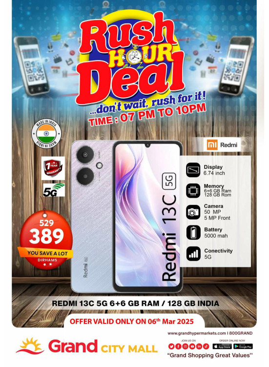 Rush Hour Deal - Grand City Mall from Grand Hypermarket until 6th March ...