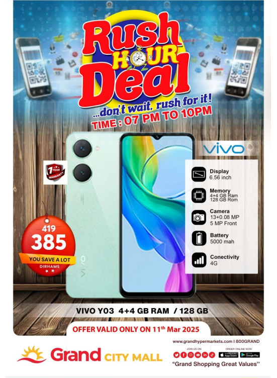 Rush Hour Deal - Grand City Mall from Grand Hypermarket until 11th ...